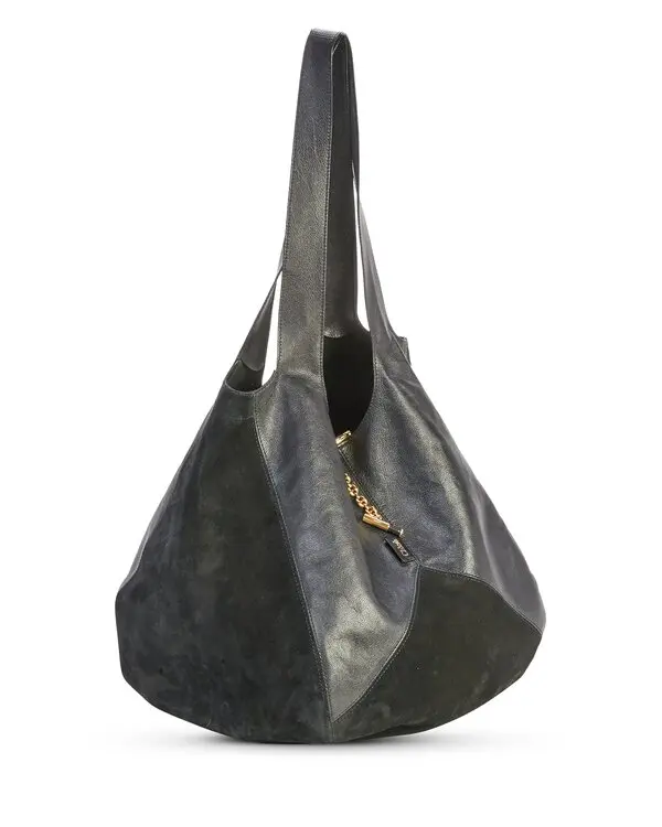 Chloé Balloon Suede Hobo Bag - Black