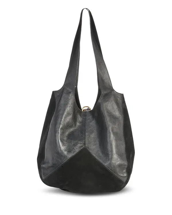 Chloé Balloon Suede Hobo Bag - Black
