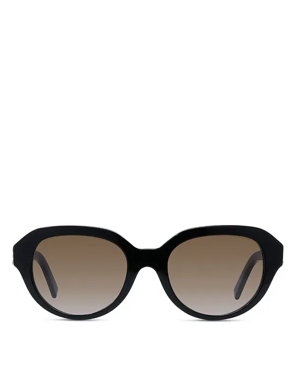 Givenchy 4g Round Sunglasses 53mm - Black/gradient