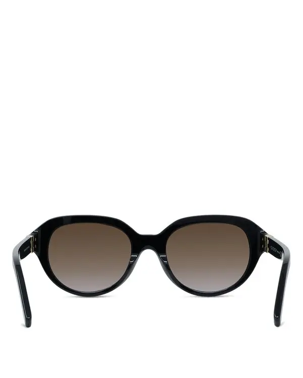 Givenchy 4g Round Sunglasses 53mm - Black/gradient