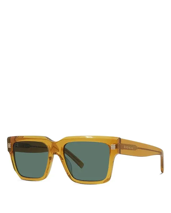 Givenchy Gv Day Square Sunglasses - Mustard/solid Green