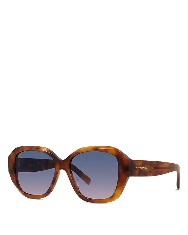 Givenchy Gv Day Round Sunglasses - Blonde Havana/solid Blue