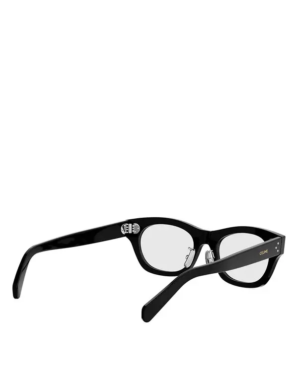 Celine 3 Dots Cat Eye Eyeglasses, 51mm