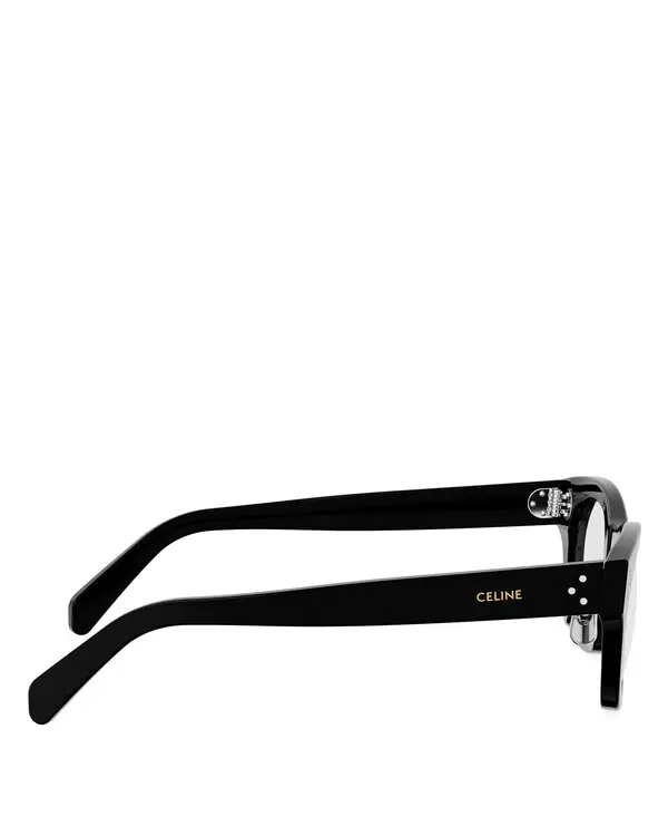 Celine 3 Dots Cat Eye Eyeglasses, 51mm