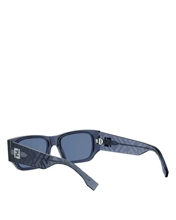 Fendi Ff Squared Rectangle Sunglasses, 54mm