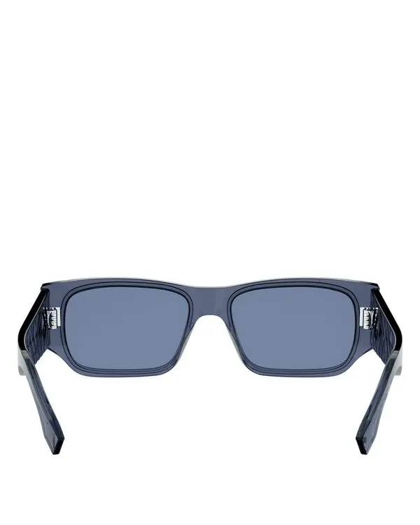 Fendi Ff Squared Rectangle Sunglasses, 54mm