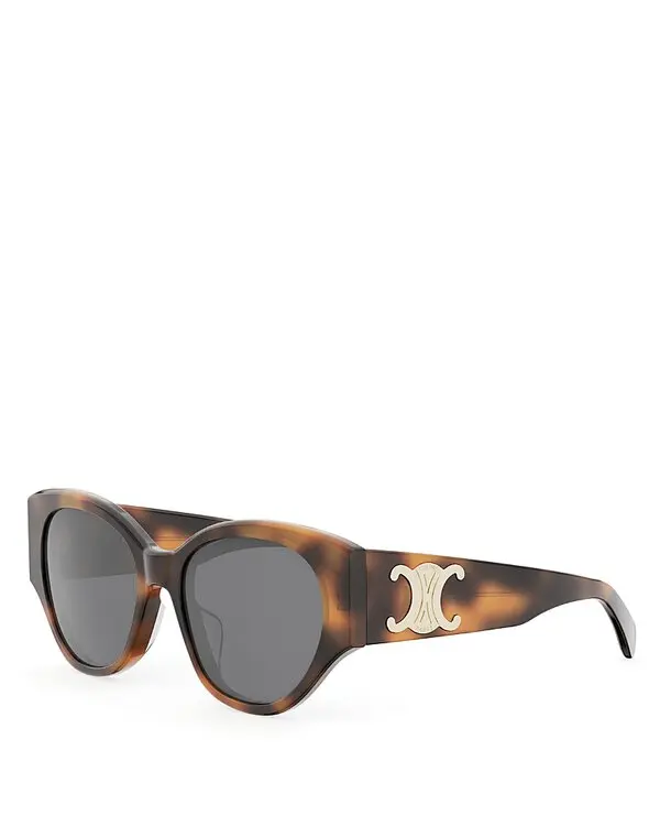 Celine Maxi Triomphe Butterfly Sunglasses, 55mm - Havana/solid Smoke