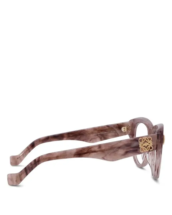Loewe Anagram Round Eyeglasses, 52mm