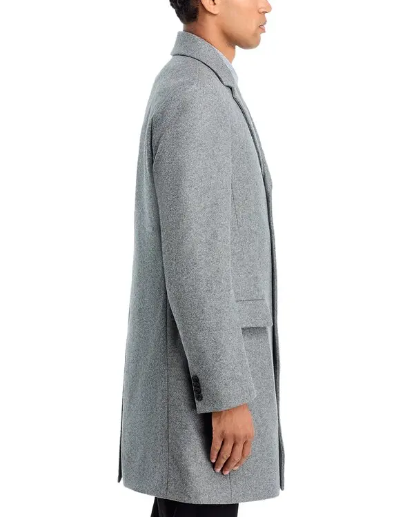 Hugo Migor Wool & Cashmere Extra Slim Fit Topcoat - Light Grey