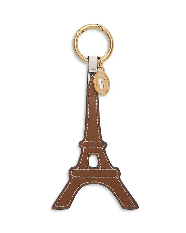 Gerard Darel Paris Leather Keychain - Cognac