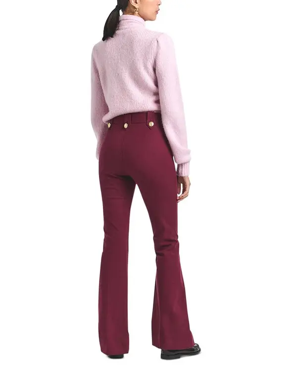 Derek Lam 10 Crosby Robertson Flare Pants - Bordeaux