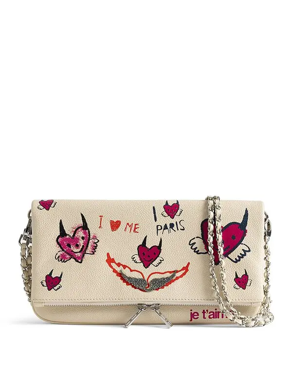 Zadig&Voltaire Rock Grained Leather Bloomy Bag - Flash