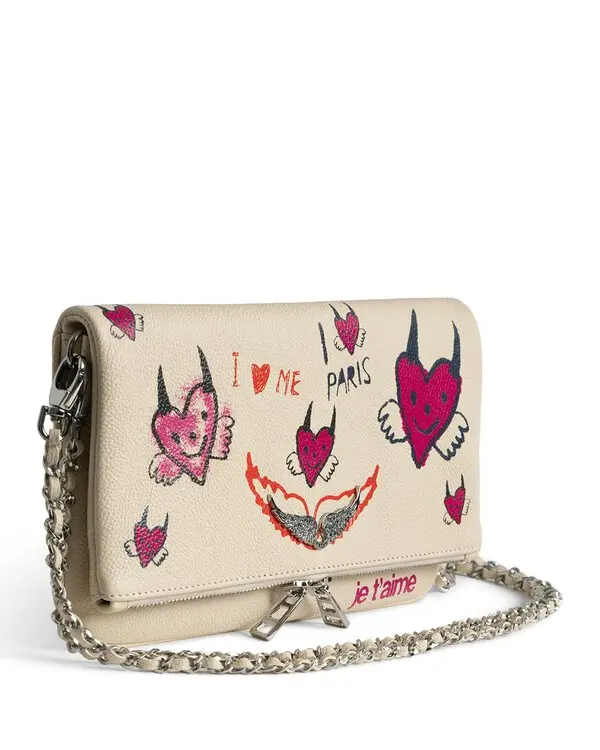 Zadig&Voltaire Rock Grained Leather Bloomy Bag - Flash