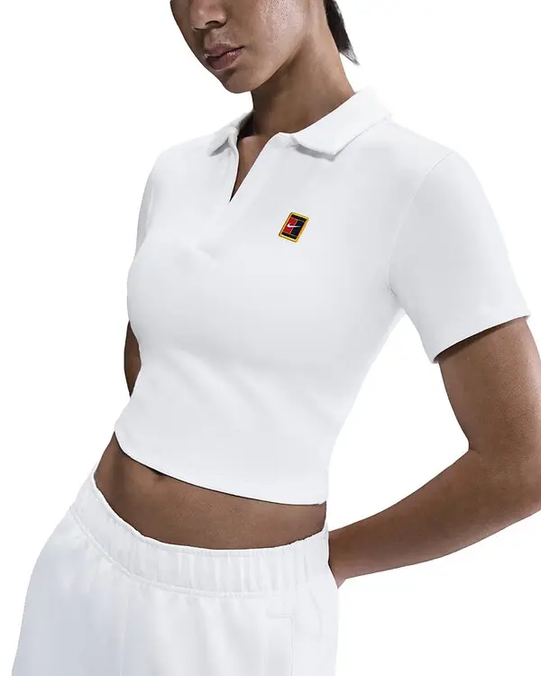 Nike Short Sleeve Polo Crop Top