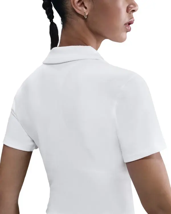 Nike Short Sleeve Polo Crop Top
