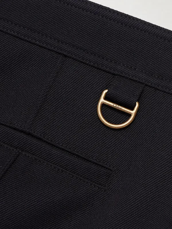 Chloé Wool-gabardine Slim-leg Pants