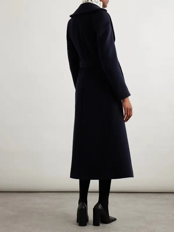 Alaïa Belted Wool Tailored Coat