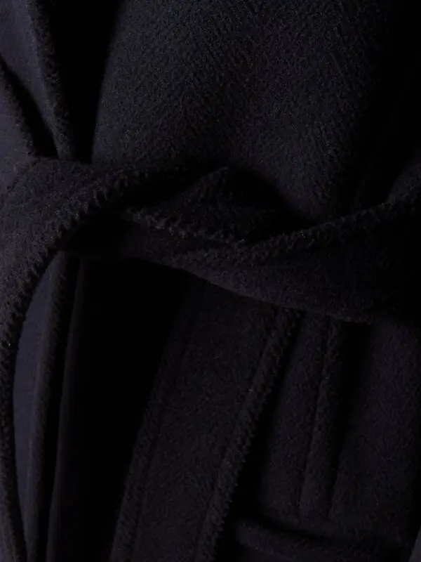 Alaïa Belted Wool Tailored Coat
