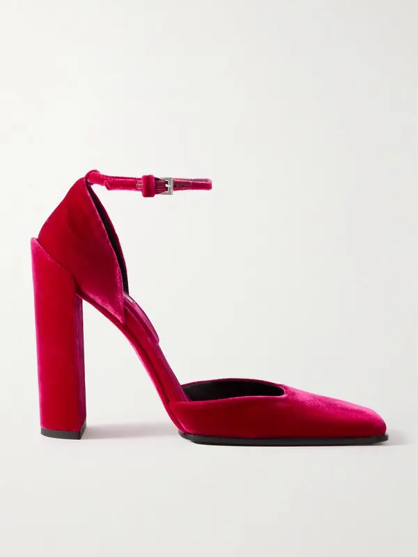 Alaïa 90 Velvet Pumps