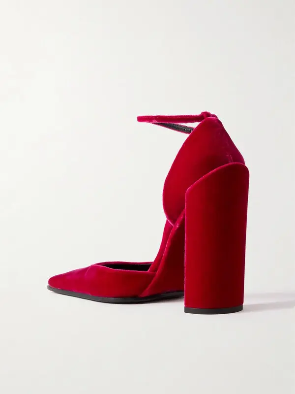 Alaïa 90 Velvet Pumps