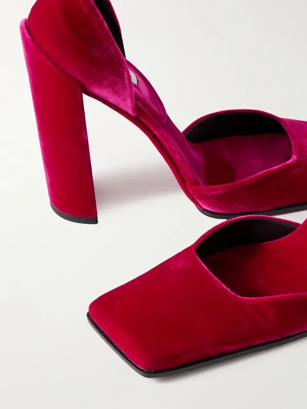 Alaïa 90 Velvet Pumps