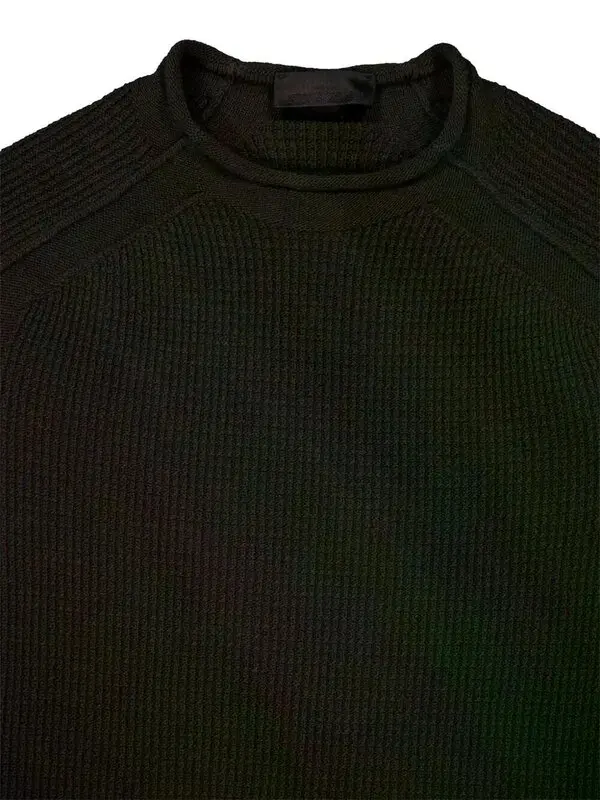 Stone Island Waffle-knit Crew-neck Sweater