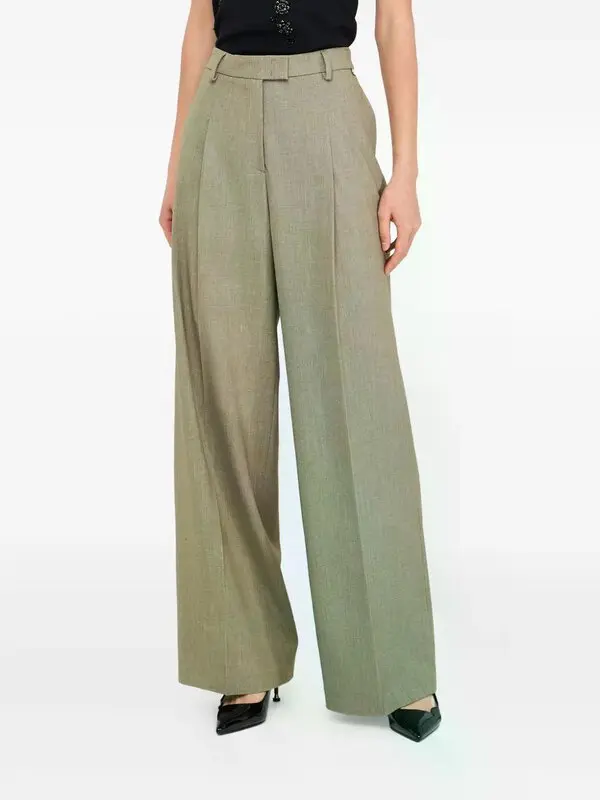 Liu Jo Pressed-pleat Wide Leg Trousers