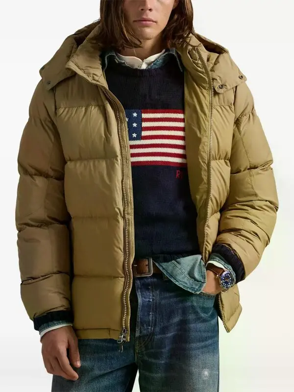 Polo Ralph Lauren Insulated Hooded Padded Jacket - Brown