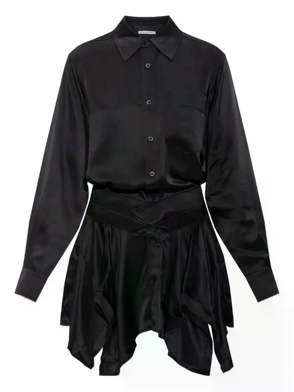 Alexander Wang Button-down Asymmetrical Mini Dress