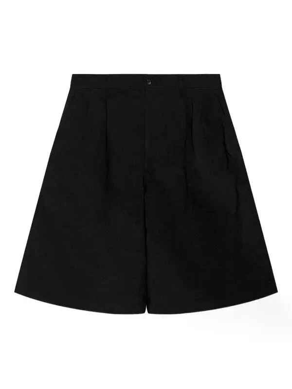 Comme Des Garçons Pleated Patch-pocket Shorts