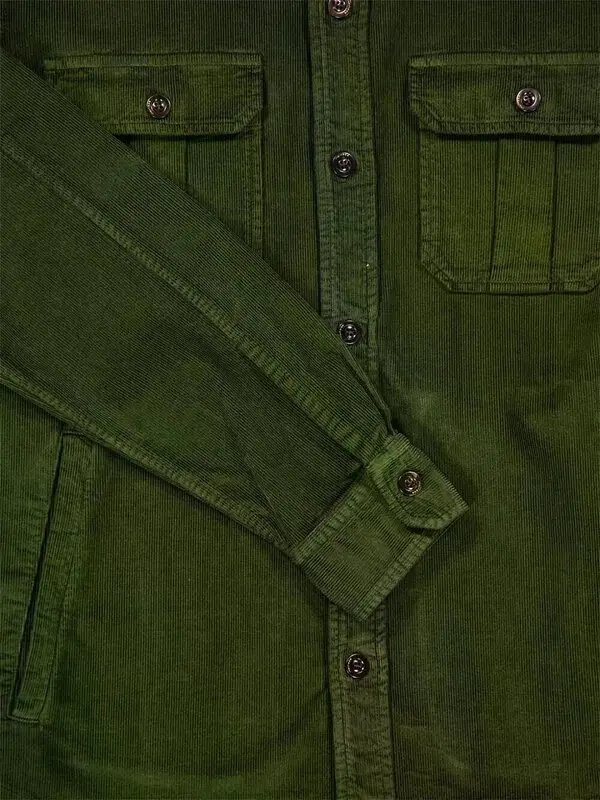 Boglioli Buttoned Corduroy Overshirt