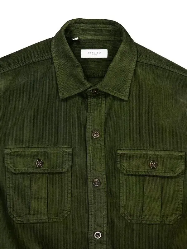 Boglioli Buttoned Corduroy Overshirt