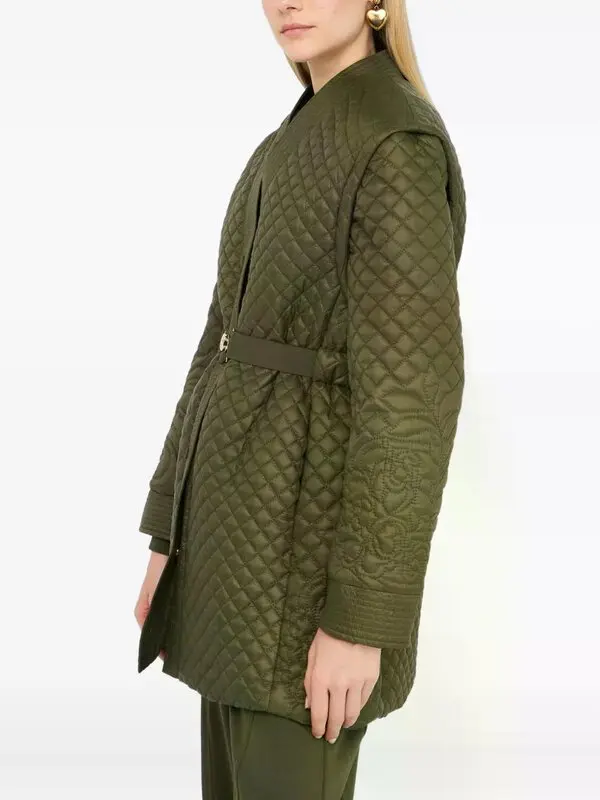 Liu Jo Quilted Embroidered Coat