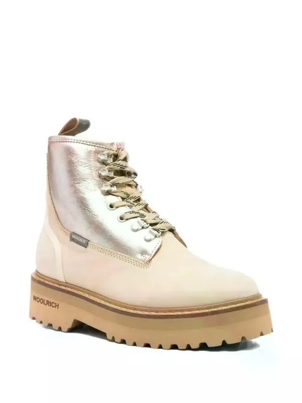 Woolrich Panelled Combat Boots