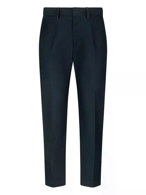 TOM FORD Cotton Straight-leg Trousers - Blue