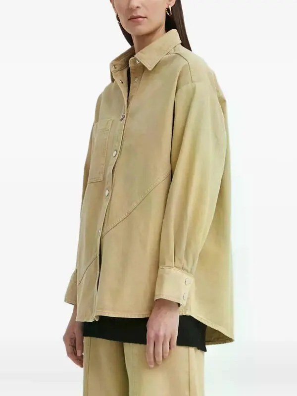 AERON Button-fastening Patch-pocket Shirt Jacket