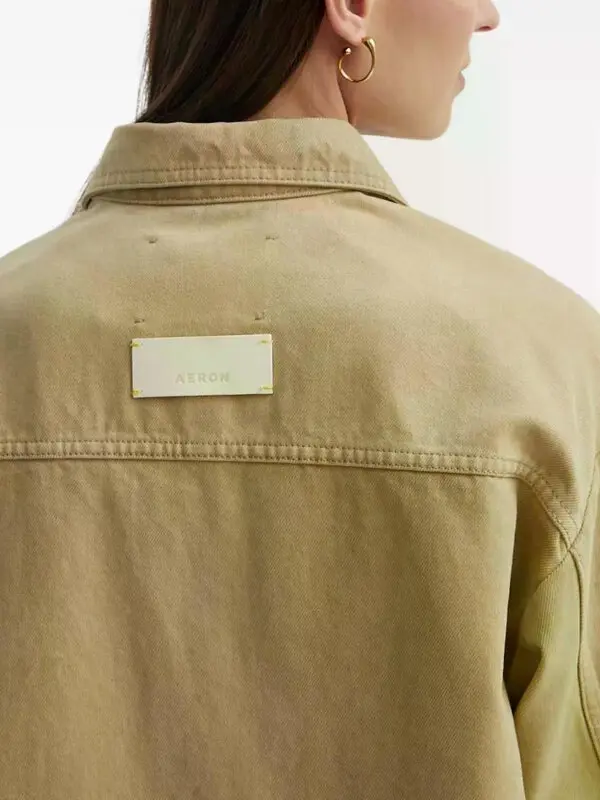 AERON Button-fastening Patch-pocket Shirt Jacket
