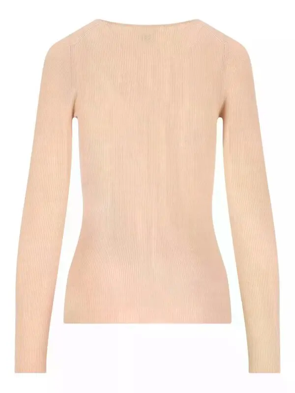 Chloé Henley Ribbed T-shirt - Pink