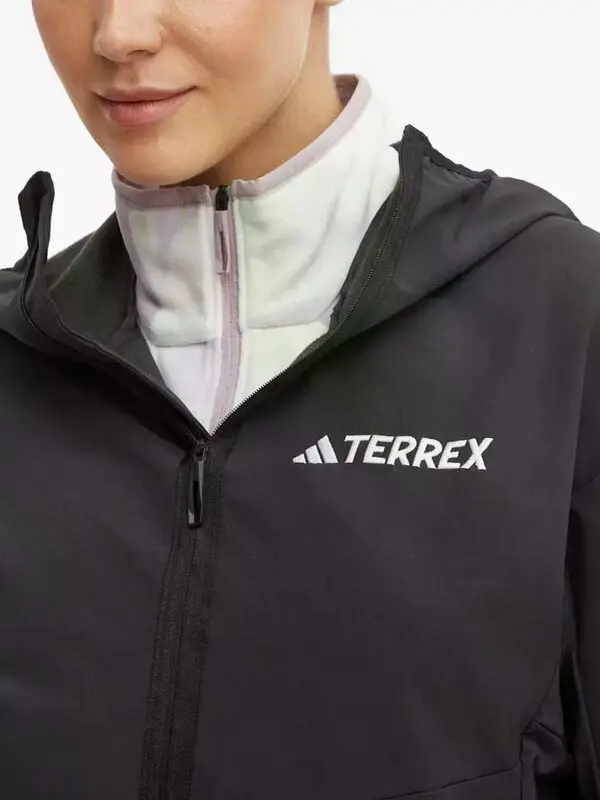 Adidas Logo-detail Hooded Jacket