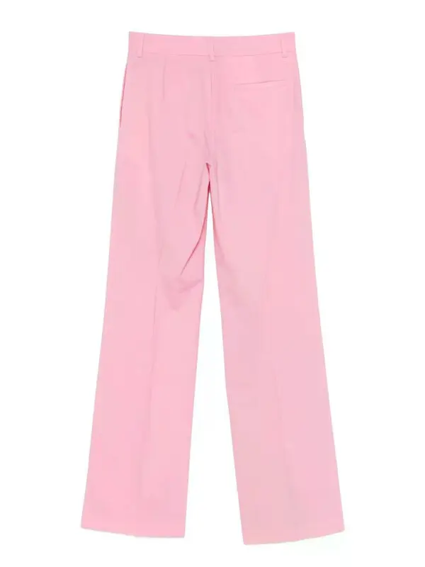 MSGM Virgin Wool-blend Wide Leg Pants