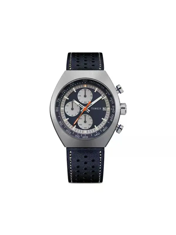 Timex Legacy Tonneau 42mm Chronograph Watch - Blue