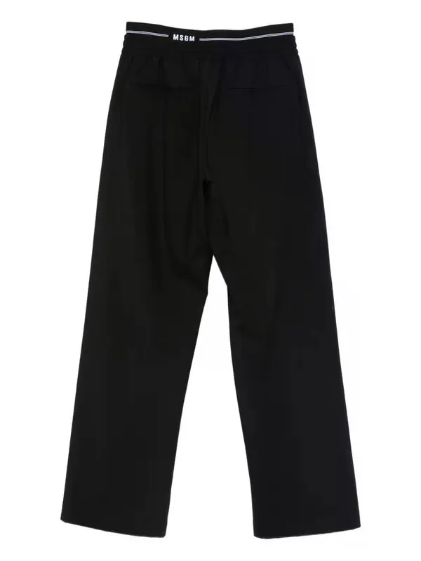 MSGM Logo-waistband Pants