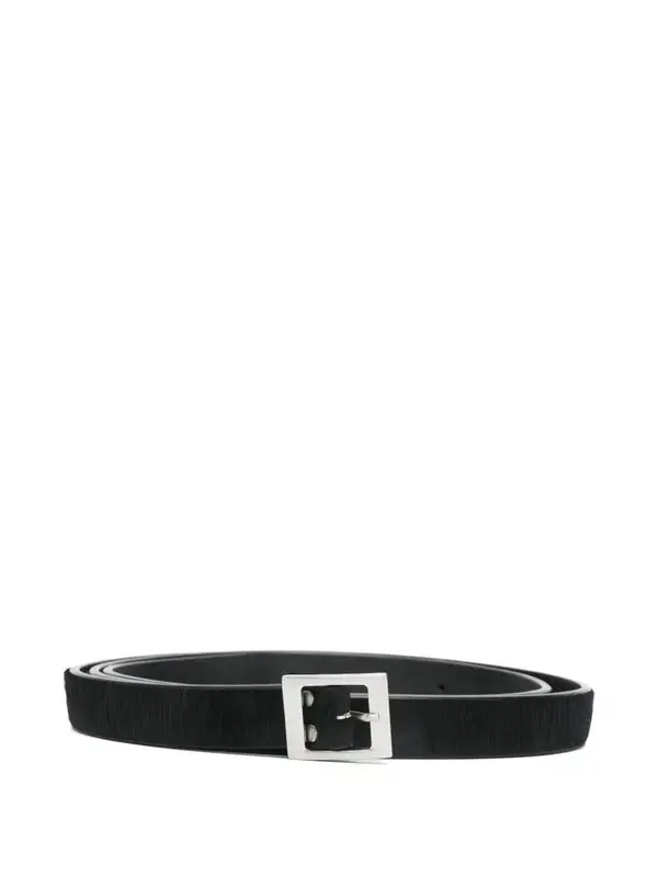 Rick Owens Leather Square-buckle Belt - Black