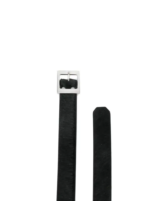 Rick Owens Leather Square-buckle Belt