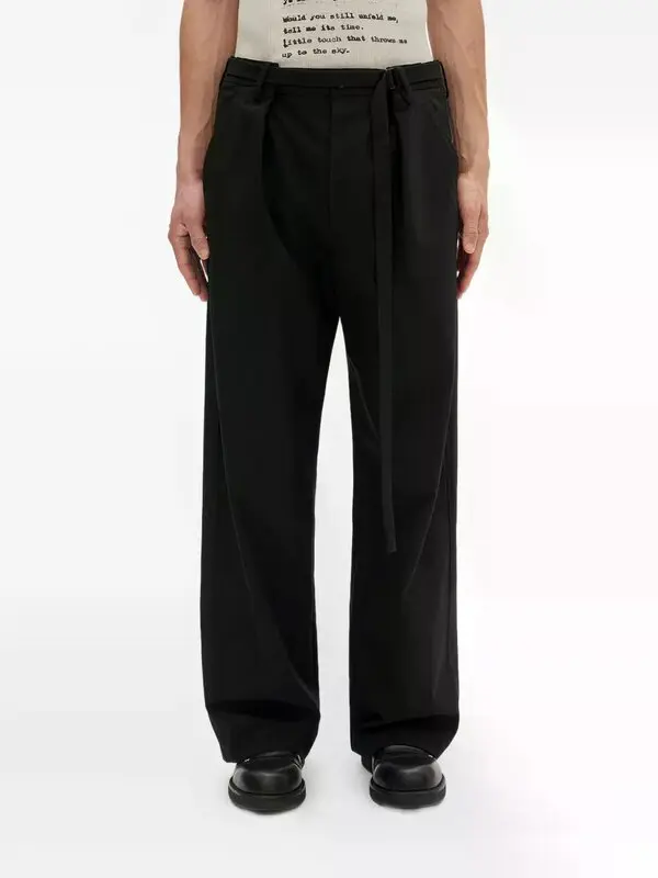 ANN DEMEULEMEESTER Pleated Front Trousers