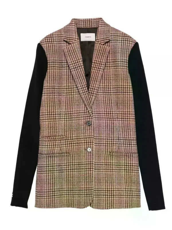 Coperni Check-pattern Paneled Jacket