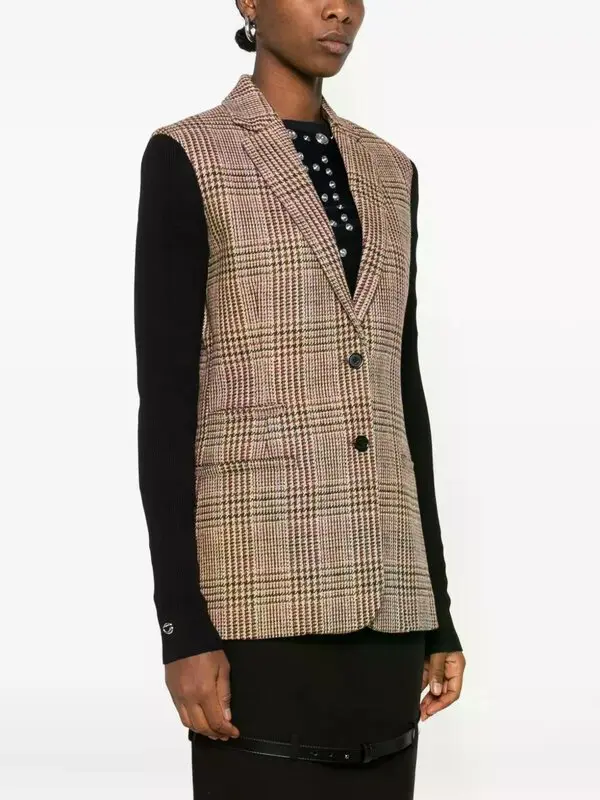 Coperni Check-pattern Paneled Jacket