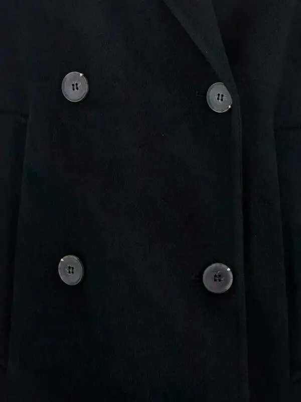 IVY OAK Clara Double-breasted Wool Coat - Black
