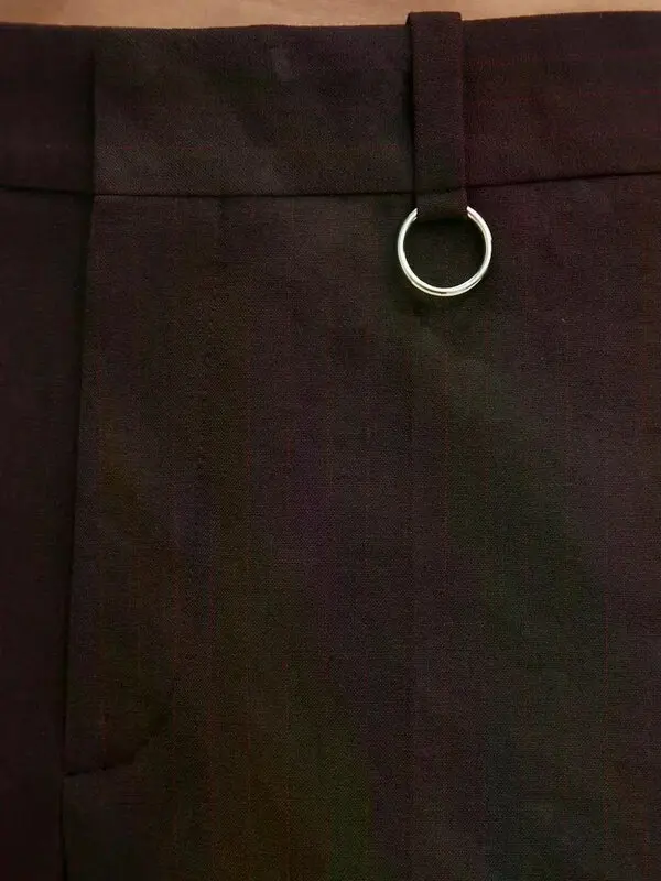 AERON Pinstripe Ring-detail Trousers