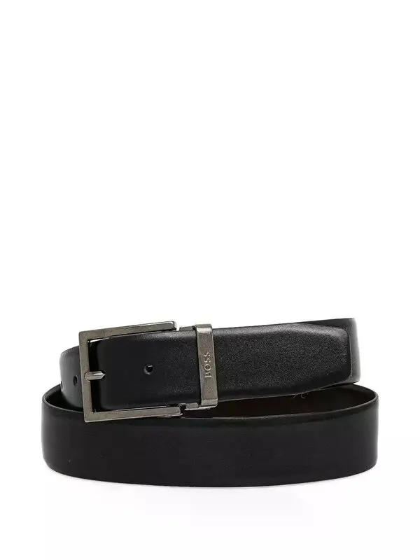 BOSS Reversible Leather Belt - Black